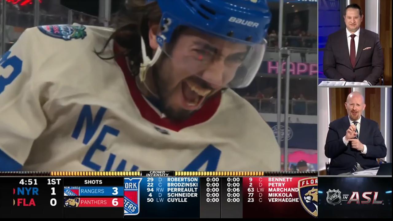 Zibanejad’s Goal at 2026 Winter Classic (NHL in ASL) | NHL.com