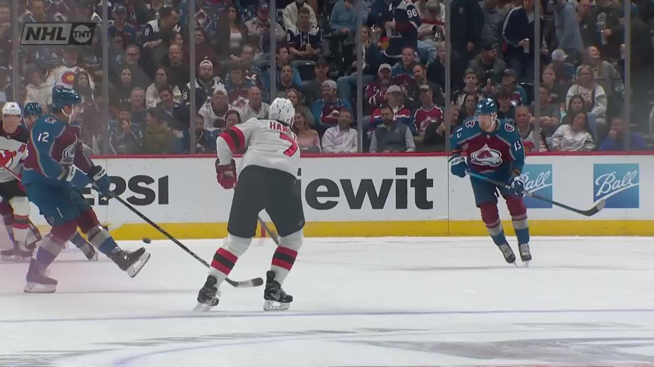 NJD@COL: Hamilton scores goal against Avalanche | New Jersey Devils