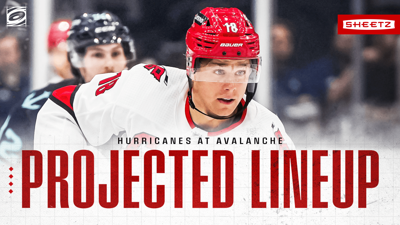 Projected Lineup: October 21 at Colorado | Carolina Hurricanes