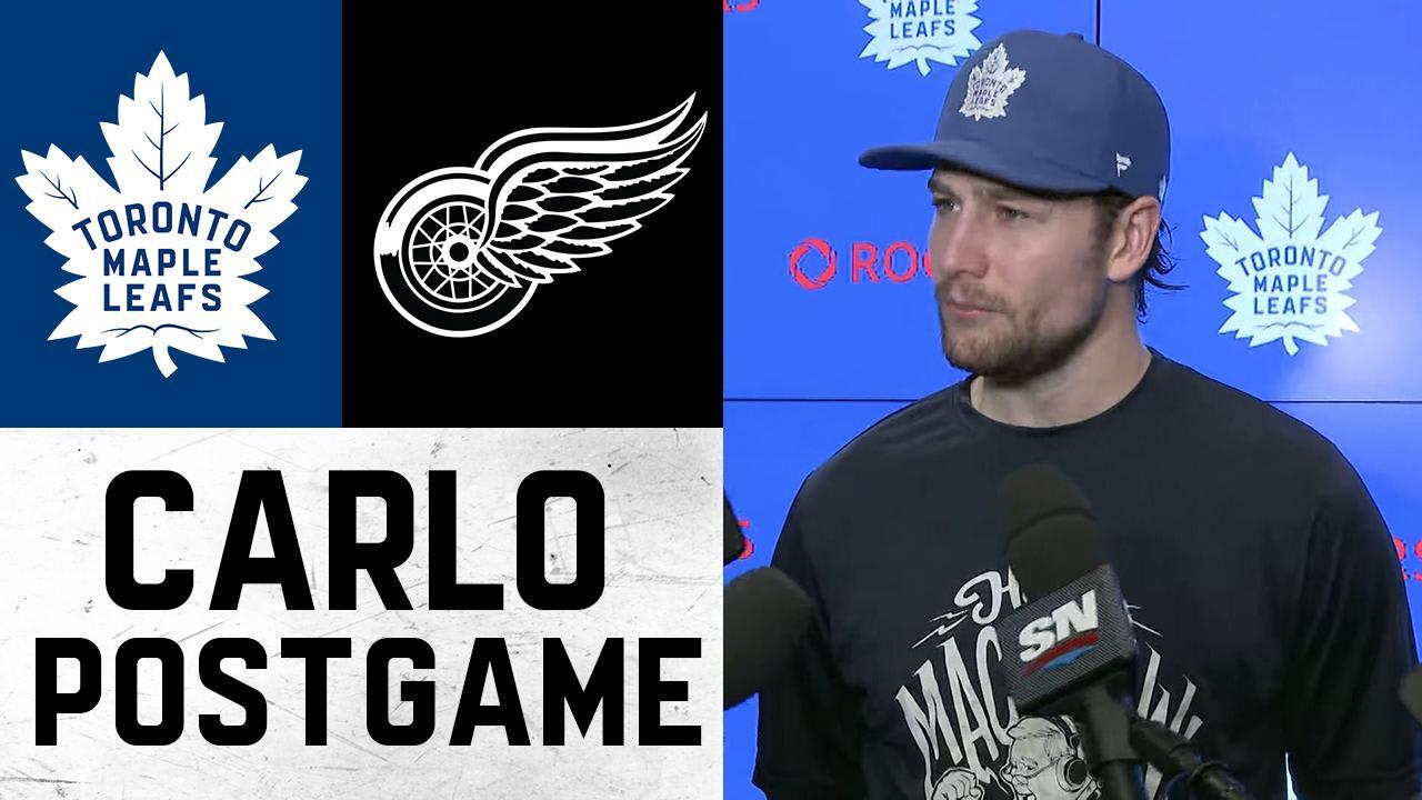 Brandon Carlo | Post Game vs Detroit Red Wings | Toronto Maple Leafs