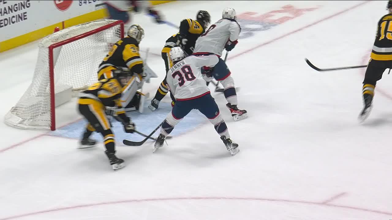 CBJ@PIT: Jenner scores goal against Alex Nedeljkovic | Columbus Blue Jackets