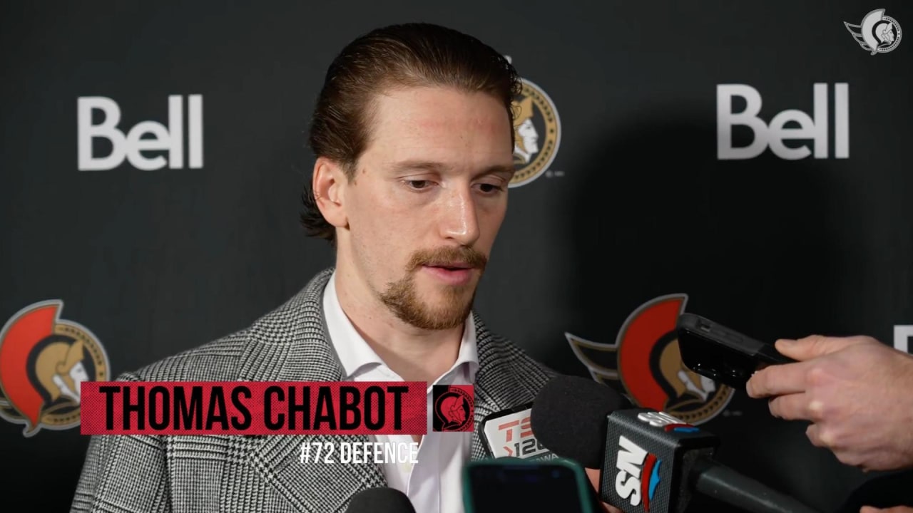 Thomas Chabot Postgame Media vs EDM | Ottawa Senators