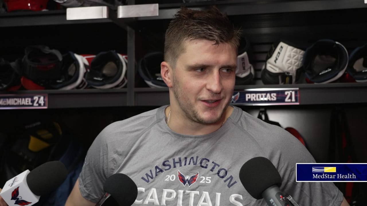 Aliaksei Protas | Postgame | Washington Capitals