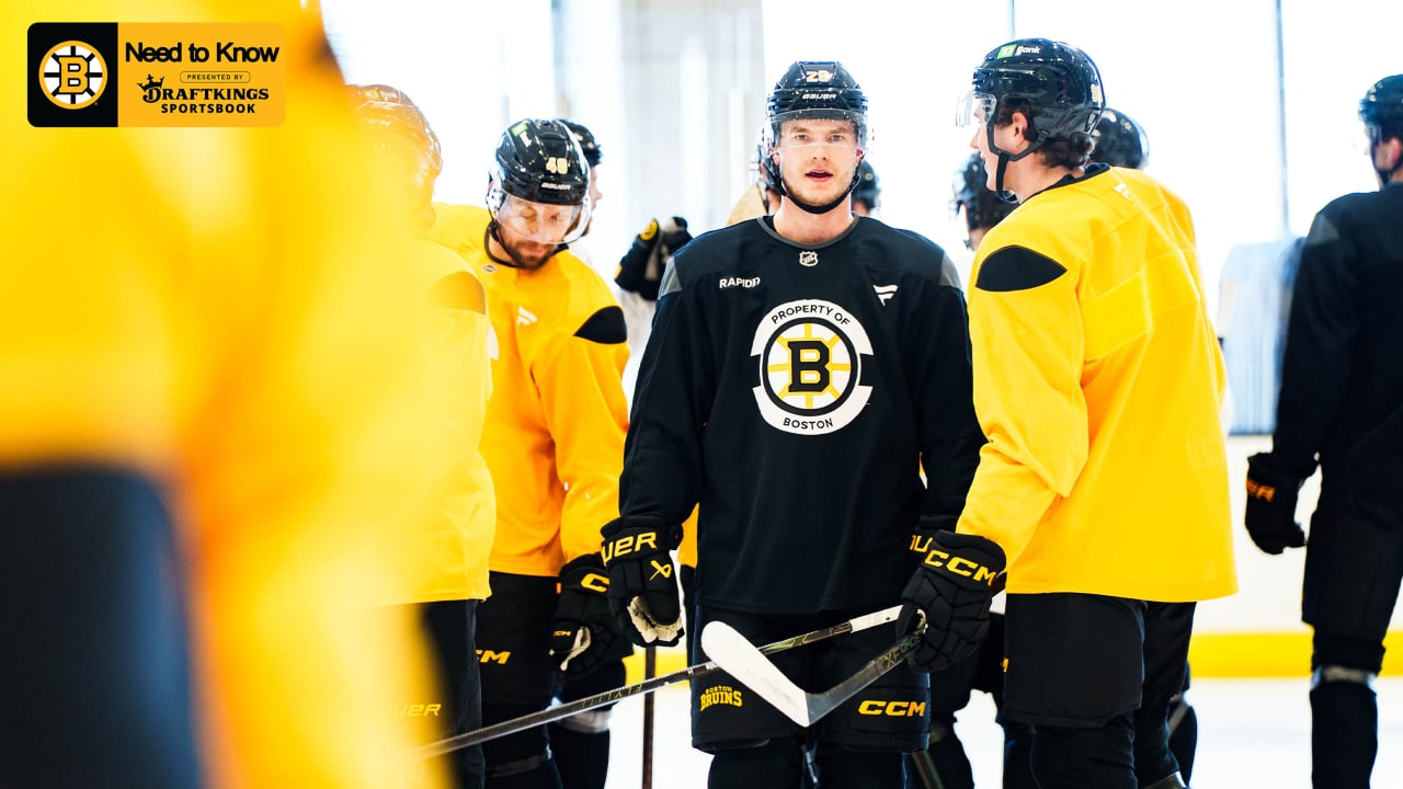 Need to Know: Bruins vs. Devils | Boston Bruins