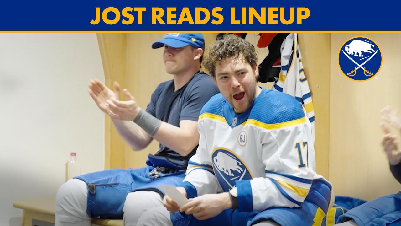 Jost Lineup Read | Buffalo Sabres