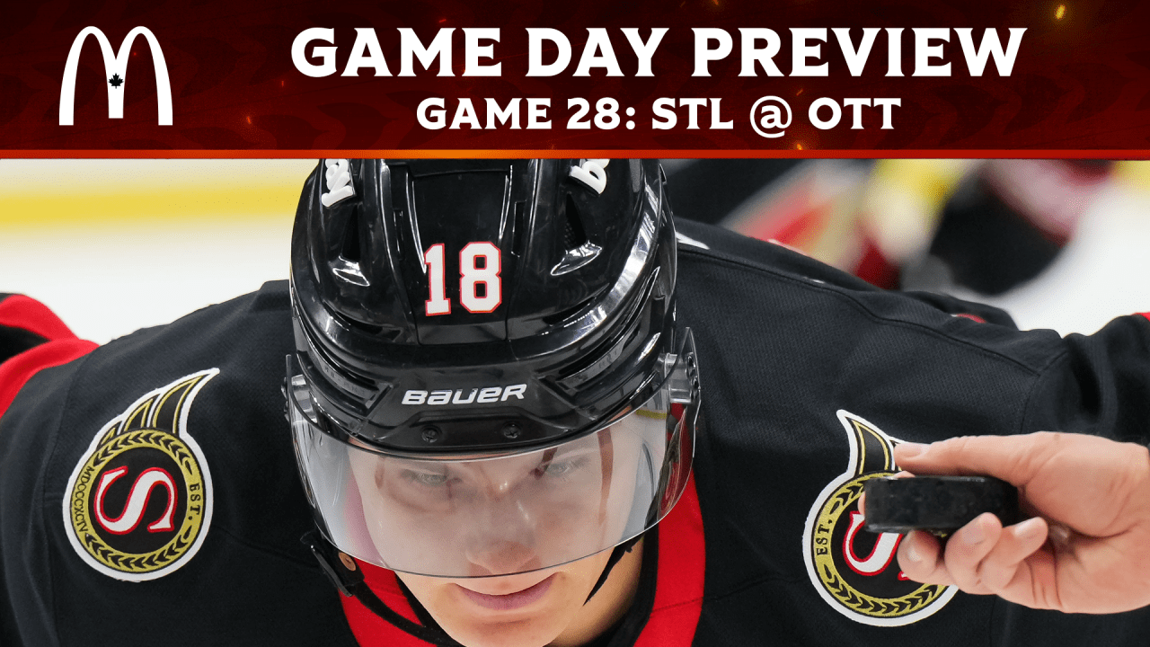 Sens look to tighten up defensively as rematch with St. Louis looms ...