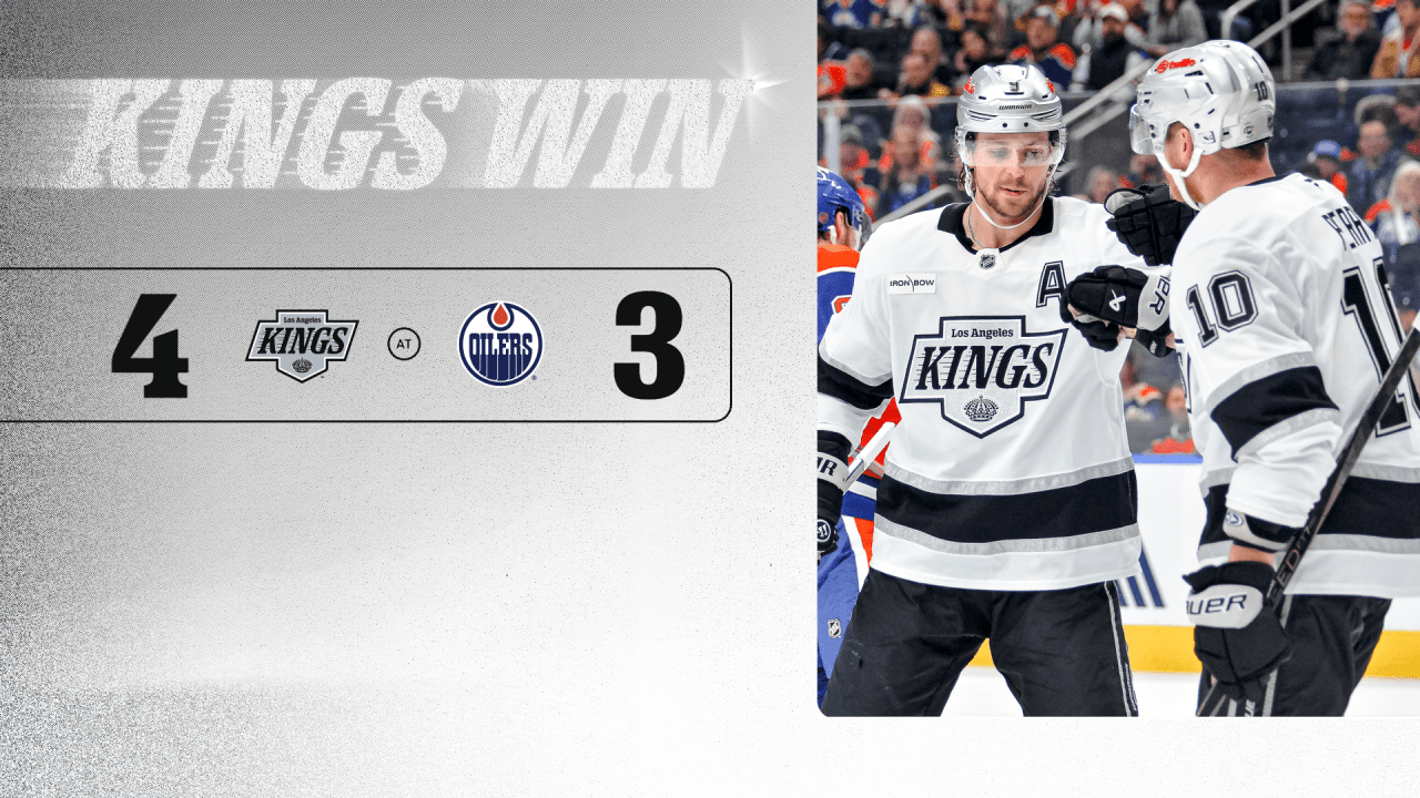 RECAP: Kings 4, Oilers 3 (SO), 1/10 | Los Angeles Kings