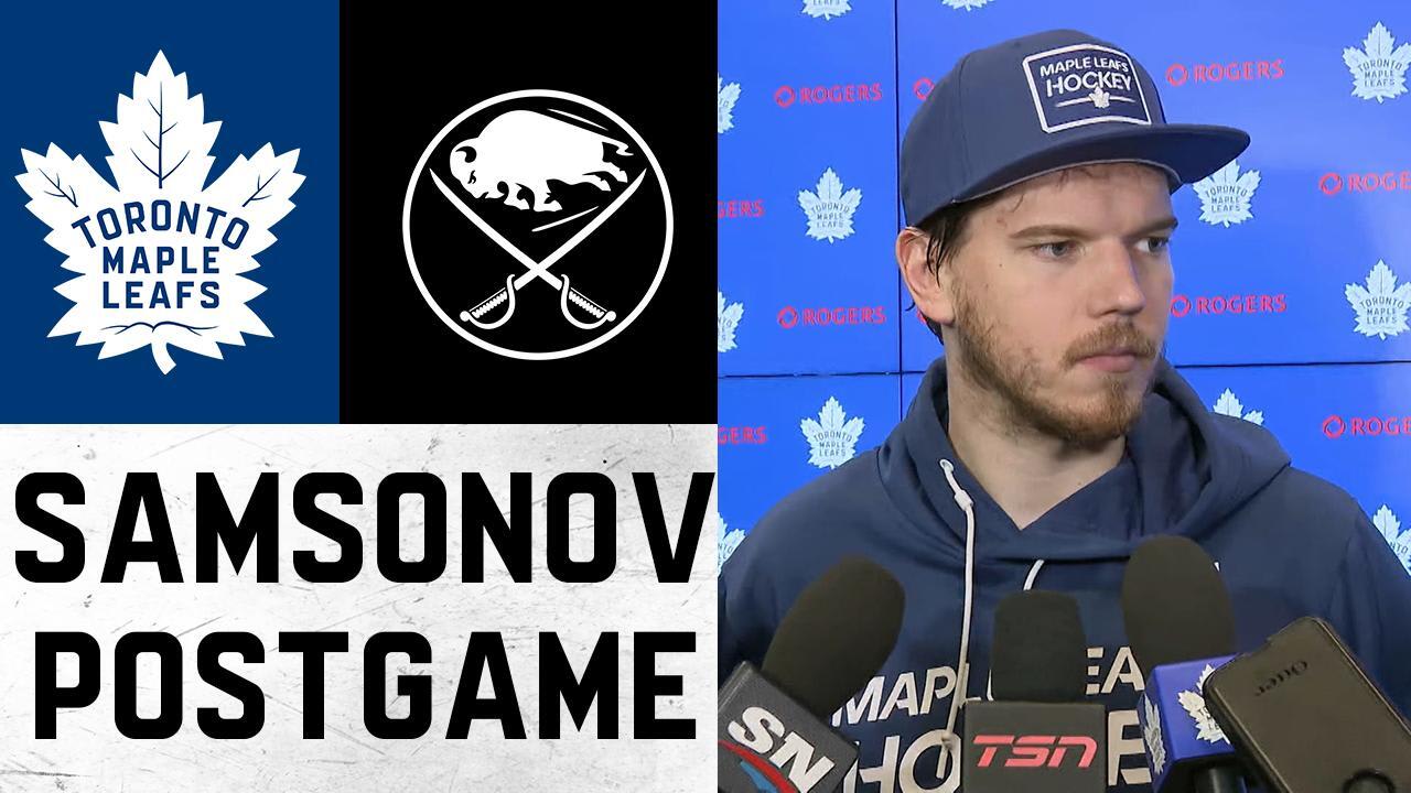 Ilya Samsonov | Post Game | Toronto Maple Leafs