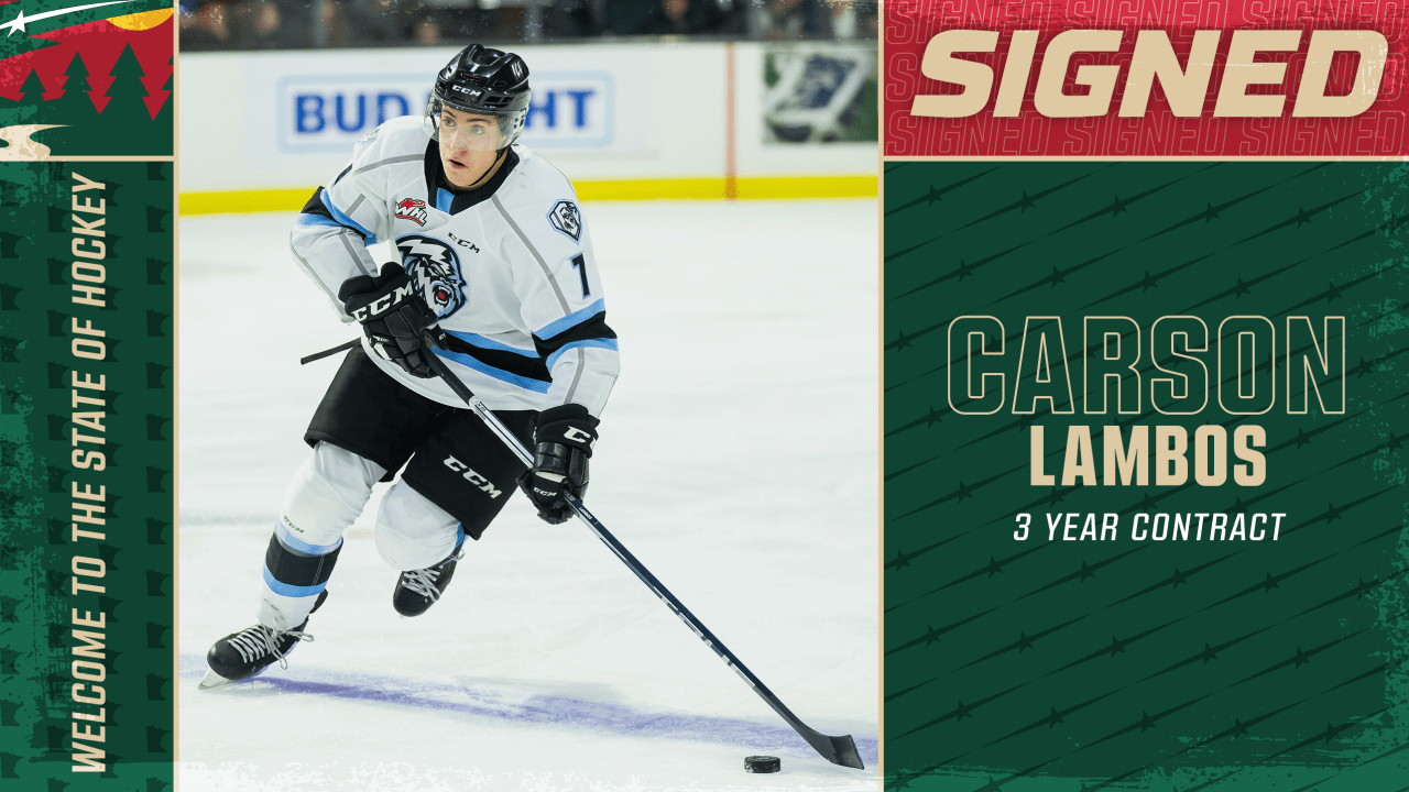 Wild signs defenseman Carson Lambos to a three-year, entry-level contract | Minnesota Wild