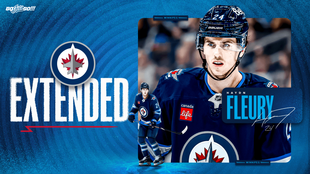 Jets sign defenceman Haydn Fleury to two-year contract extension | Winnipeg Jets