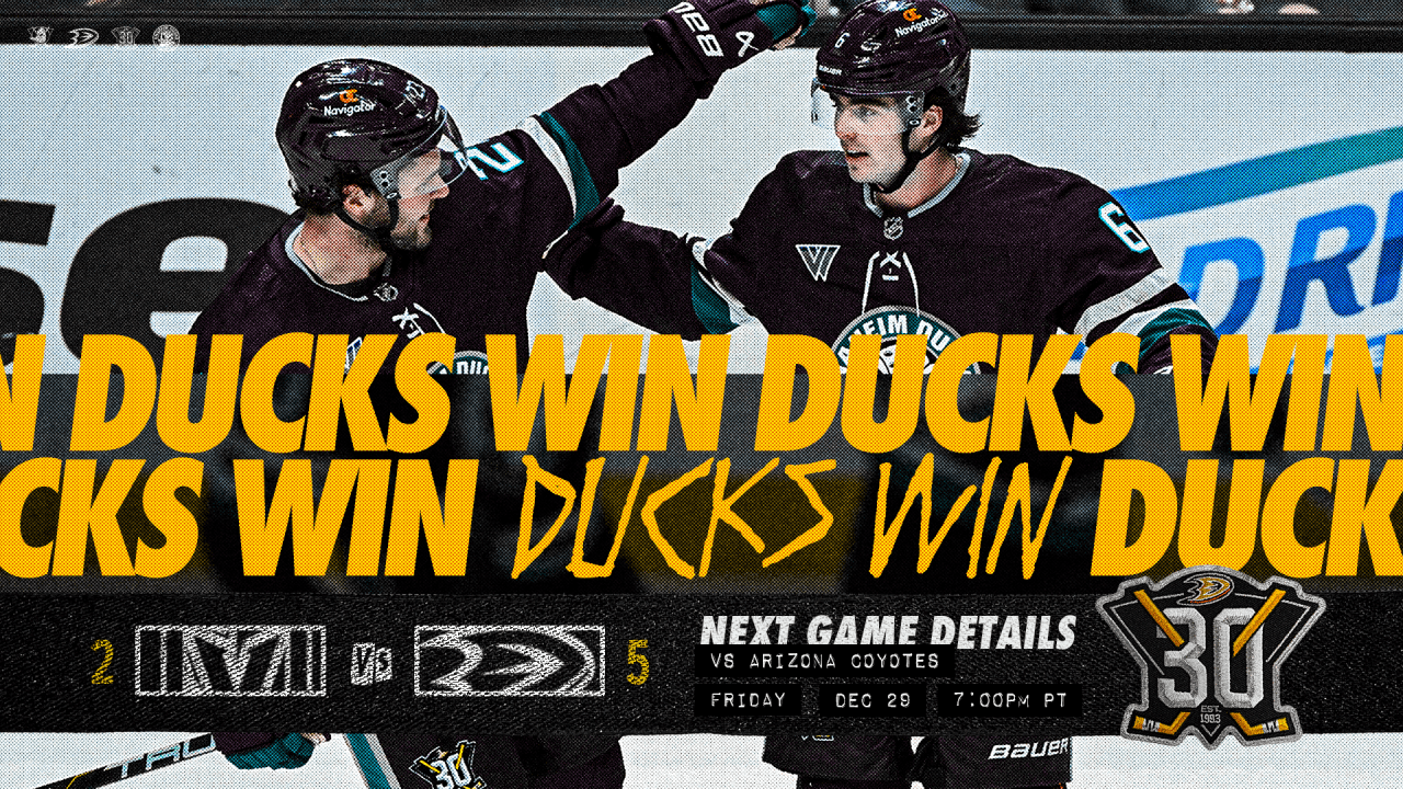 Recap: Ducks Ride Big First Period to 5-2 Victory Over Vegas | Anaheim ...