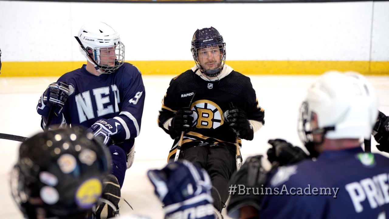 Ullmark Plays Sled Hockey | Boston Bruins