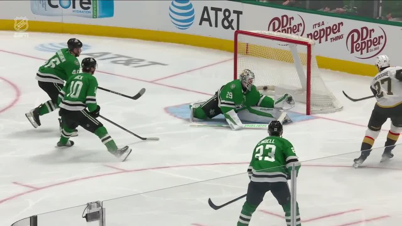 VGK@DAL: Theodore scores goal against Jake Oettinger | Vegas Golden Knights