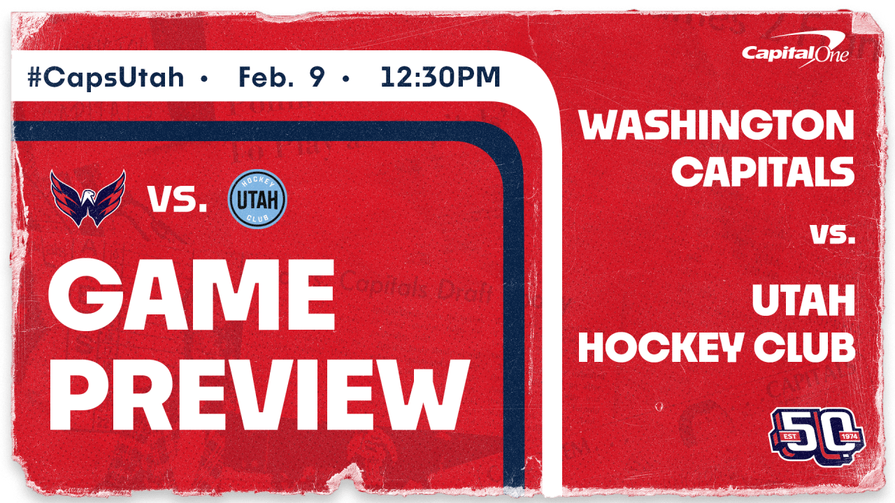 Caps Host Utah | Washington Capitals