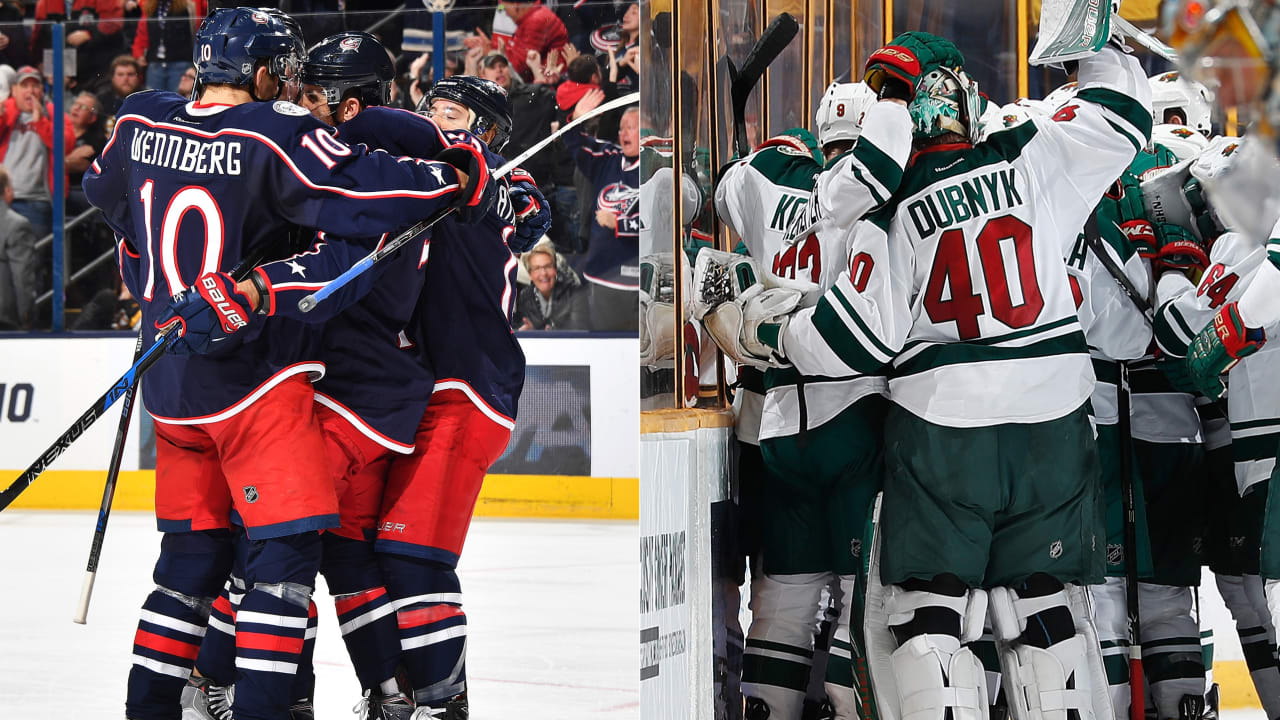 Blue Jackets, Wild continue winning streaks | NHL.com