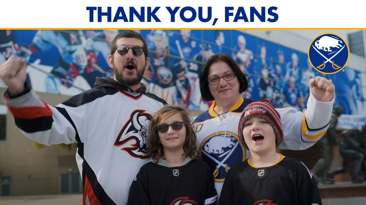 Thank You, Fans! | Buffalo Sabres
