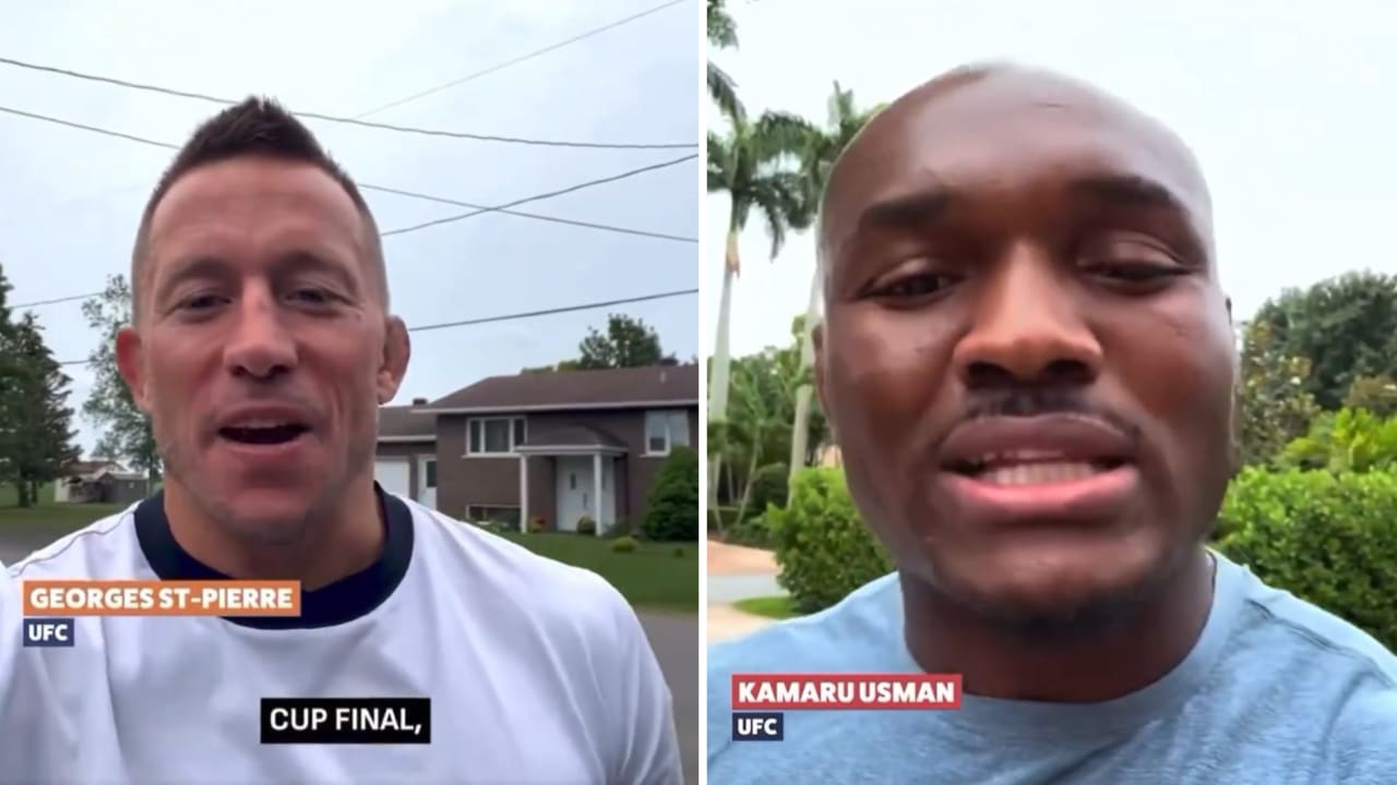 UFC fighters St-Pierre, Usman make friendly wager ahead of Game 7 | NHL.com