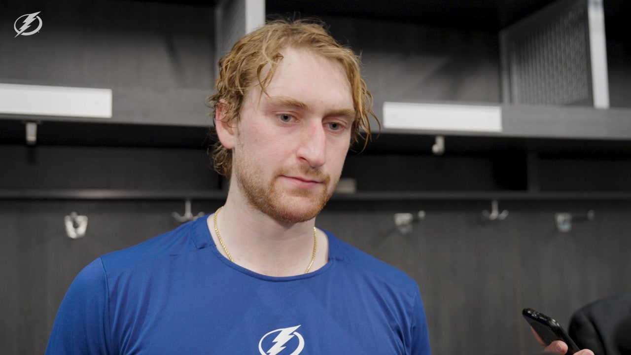 JJ Moser | Postgame at New York Islanders | Tampa Bay Lightning