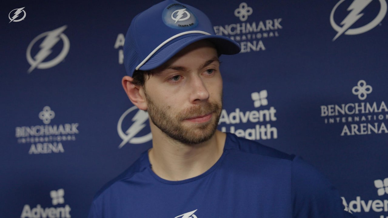 Oliver Bjorkstrand | Postgame vs St. Louis Blues | Tampa Bay Lightning