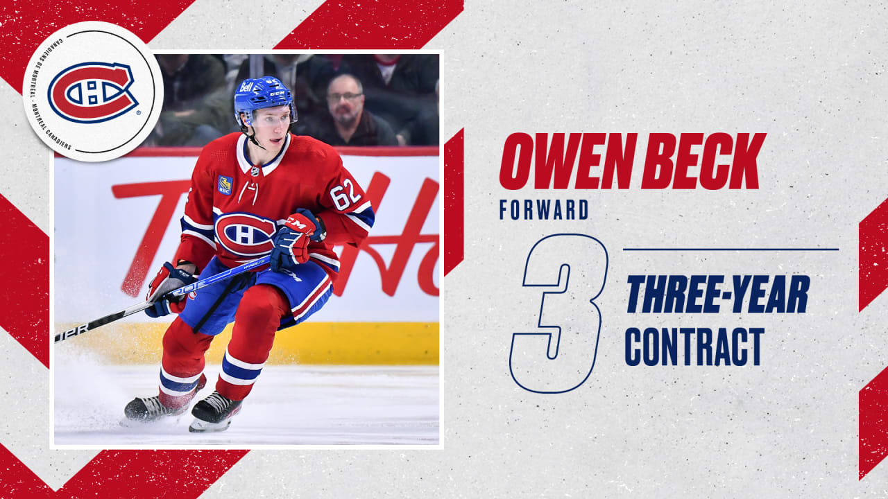 Three-year, entry-level contract for Owen Beck | Montréal Canadiens