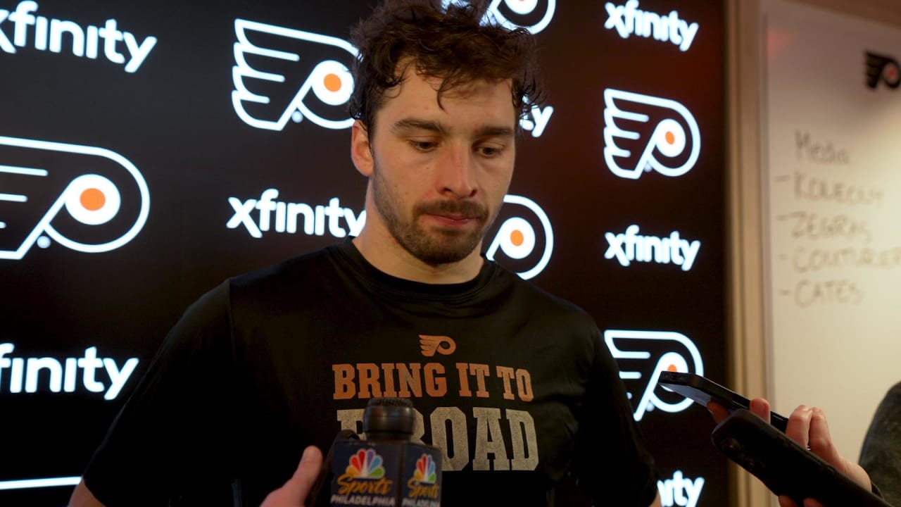 12/1 PHI vs. PIT Postgame: Noah Cates | Philadelphia Flyers