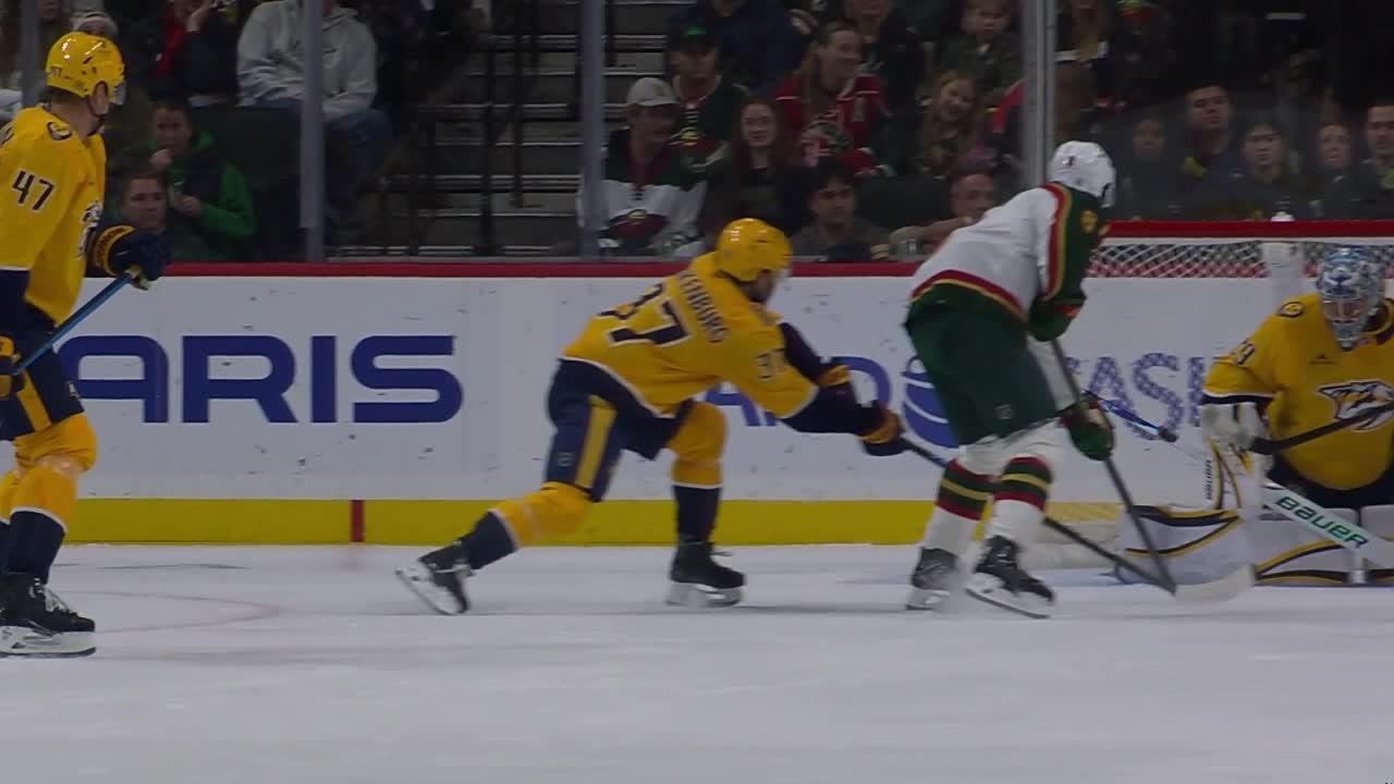 NSH@MIN: Buium scores PPG against Justus Annunen | Minnesota Wild