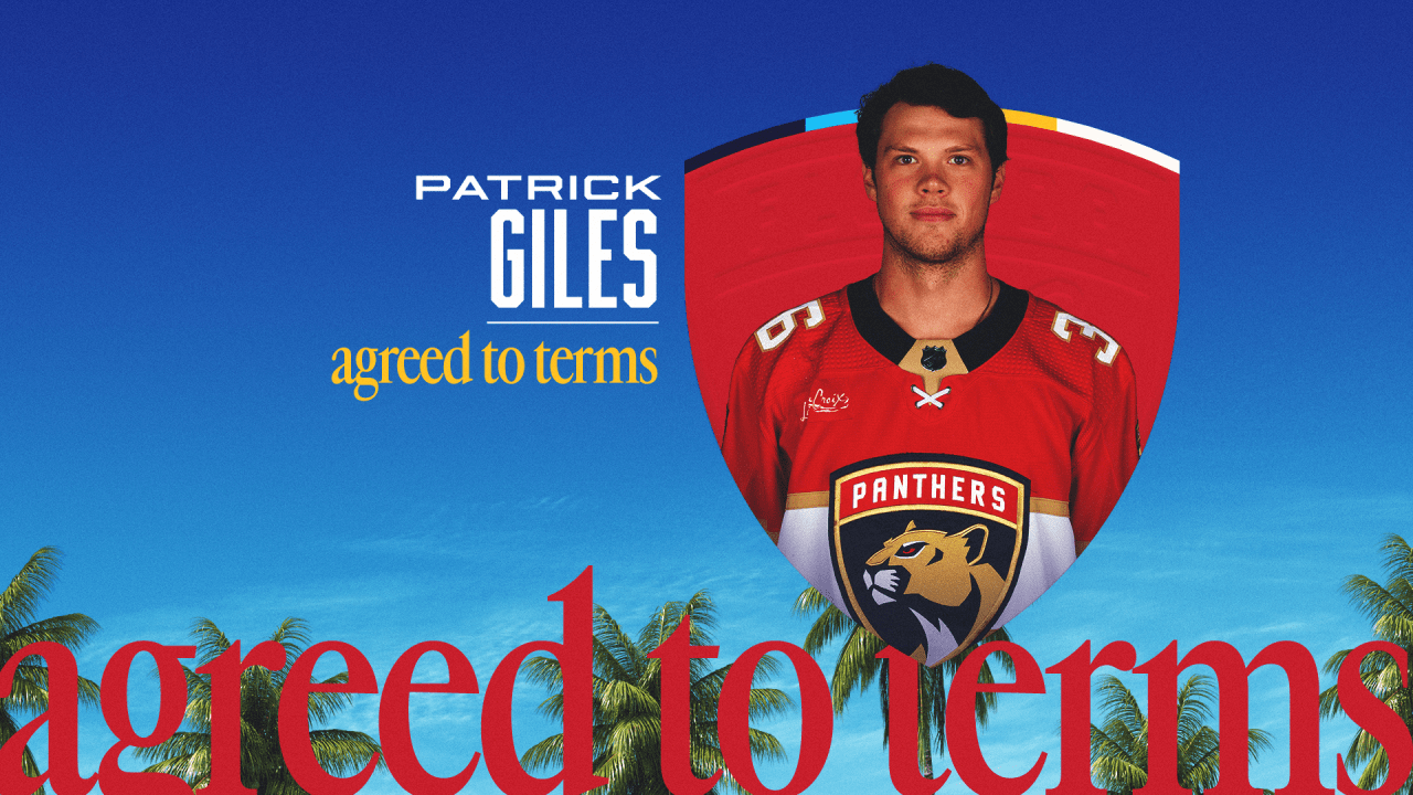 Florida Panthers Agree to Terms with Forward Patrick Giles to a Two ...