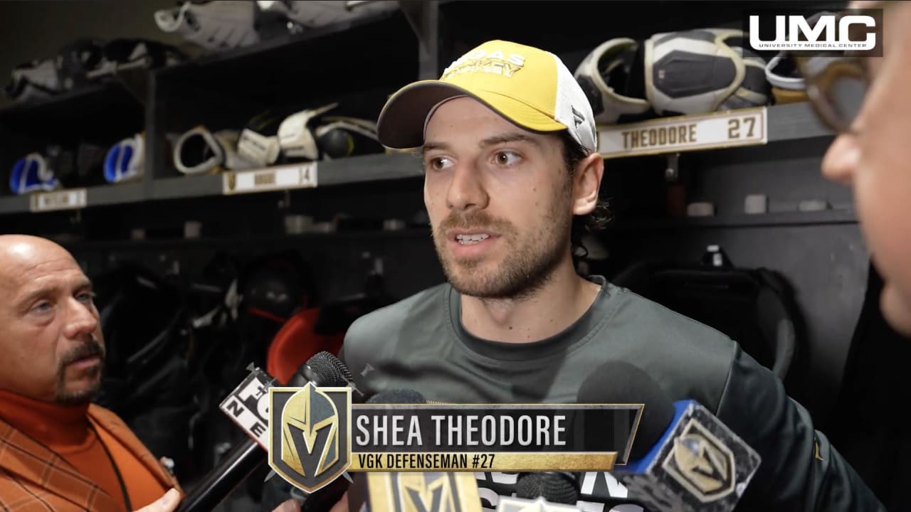 Shea Theodore Postgame 2/20 | Vegas Golden Knights