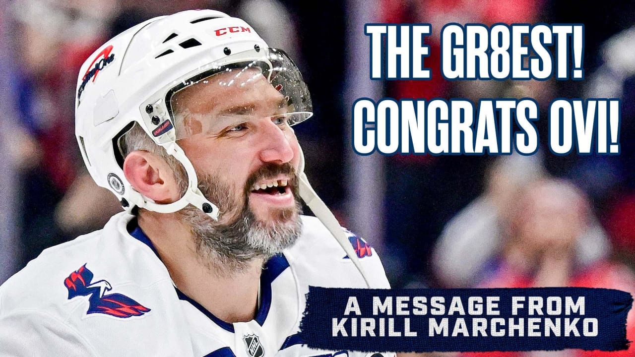 Kirill Marchenko's Message to Ovi! | Columbus Blue Jackets