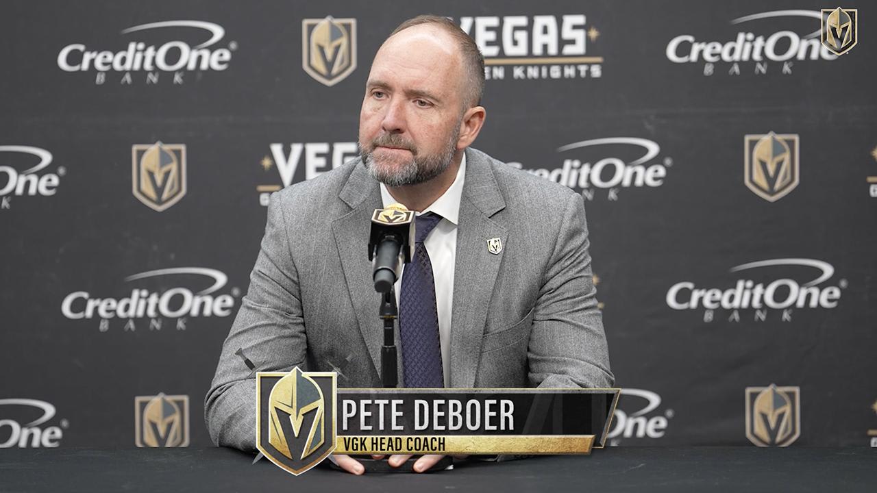 Coach Pete DeBoer Postgame 4/18 | Vegas Golden Knights