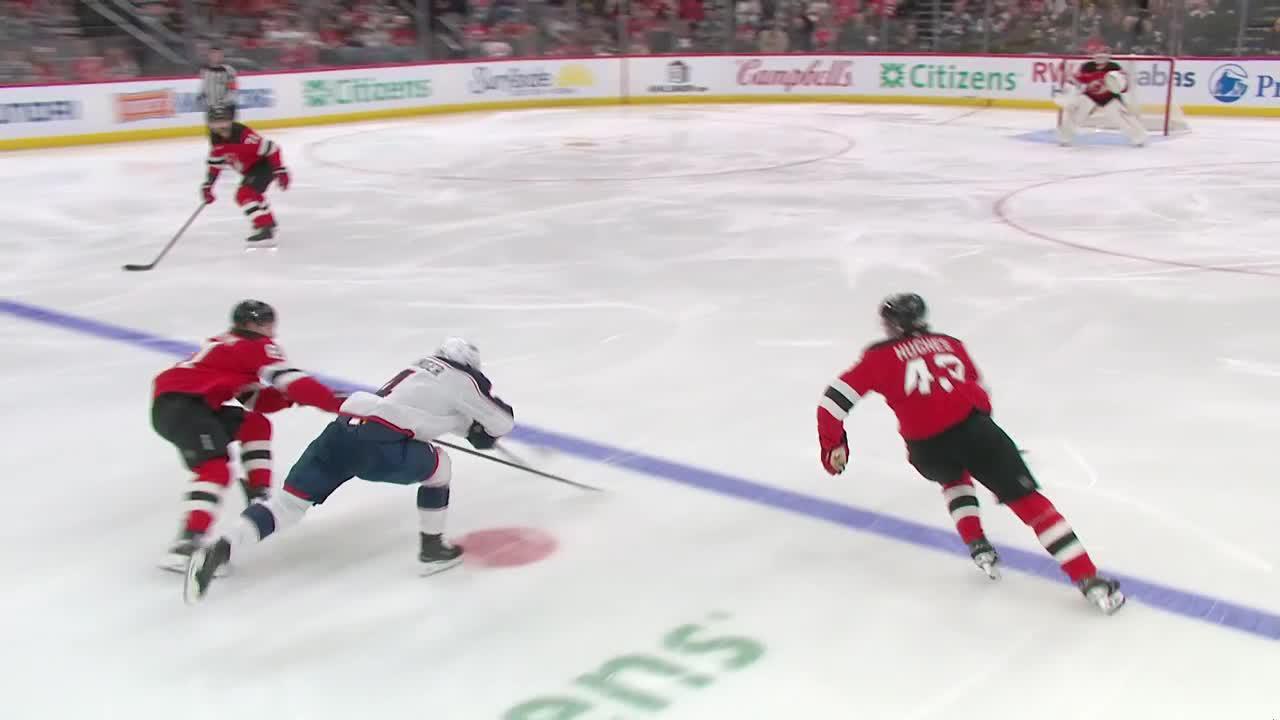 CBJ@NJD: Monahan scores goal against Jake Allen | Columbus Blue Jackets