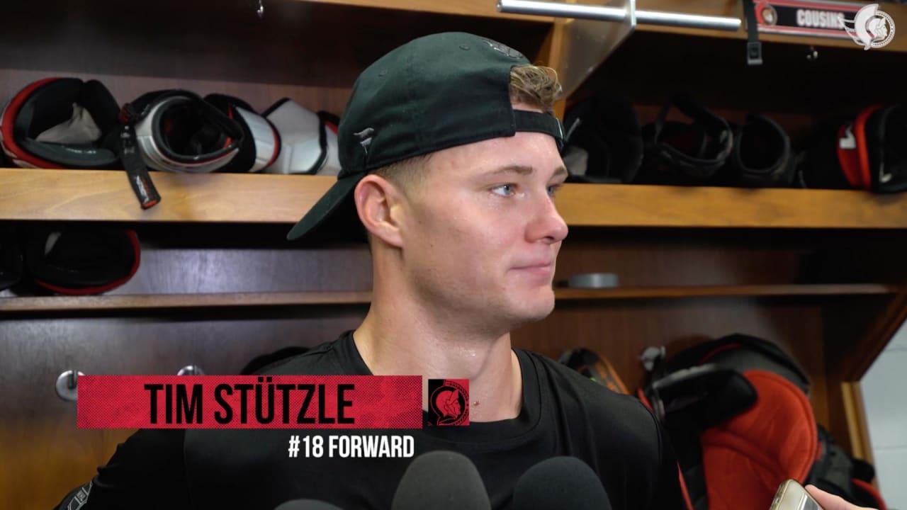 Tim Stützle Pregame Media vs FLA | Ottawa Senators
