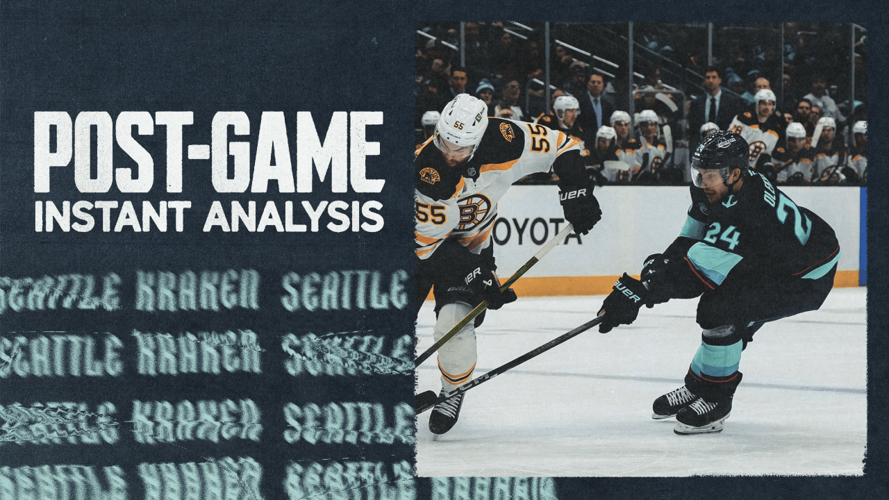 Postgame Instant Analysis: Seattle vs. Boston | Seattle Kraken