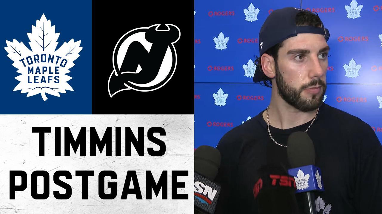 Conor Timmins | Post Game | Toronto Maple Leafs