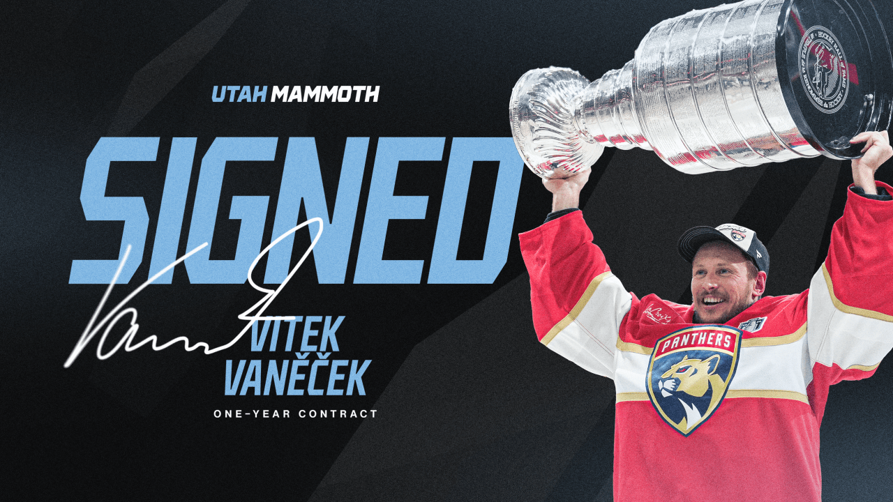 Utah Signs Goaltender Vitek Vaněček to One-Year Contract | Utah Mammoth
