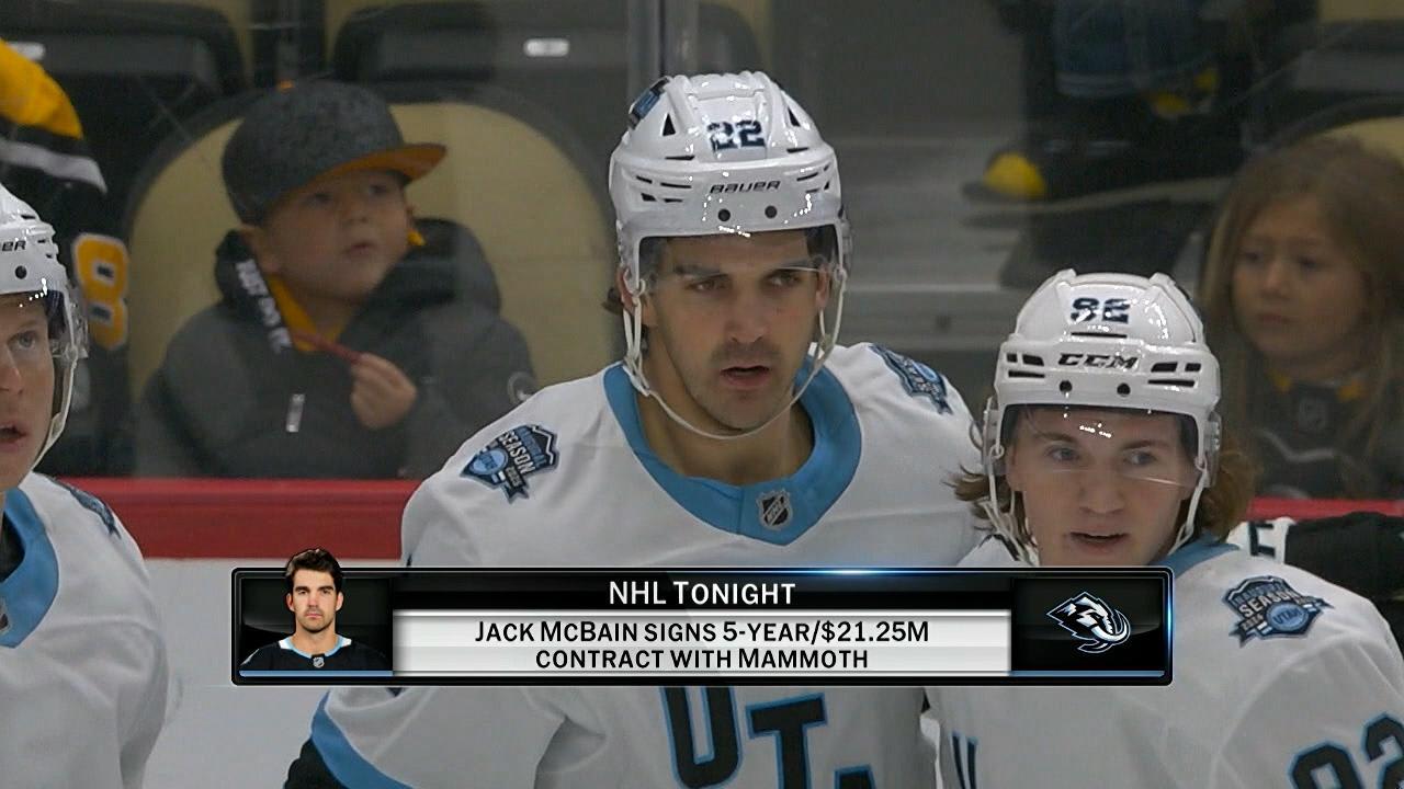 Jack McBain re-signs 5 years with Utah | NHL.com