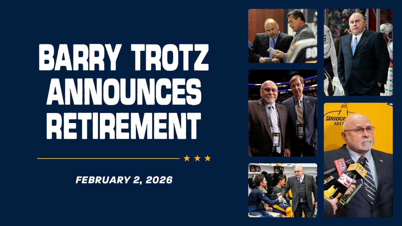 Barry Trotz Announces Retirement - Press Conference: 2/2/26 | Nashville ...