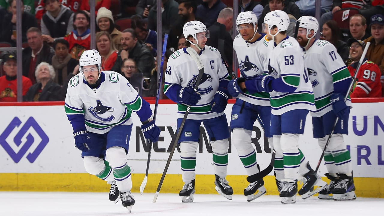 Garland-Blueger-Joshua Line Rolling as Canucks Best Blackhawks 4-2 ...