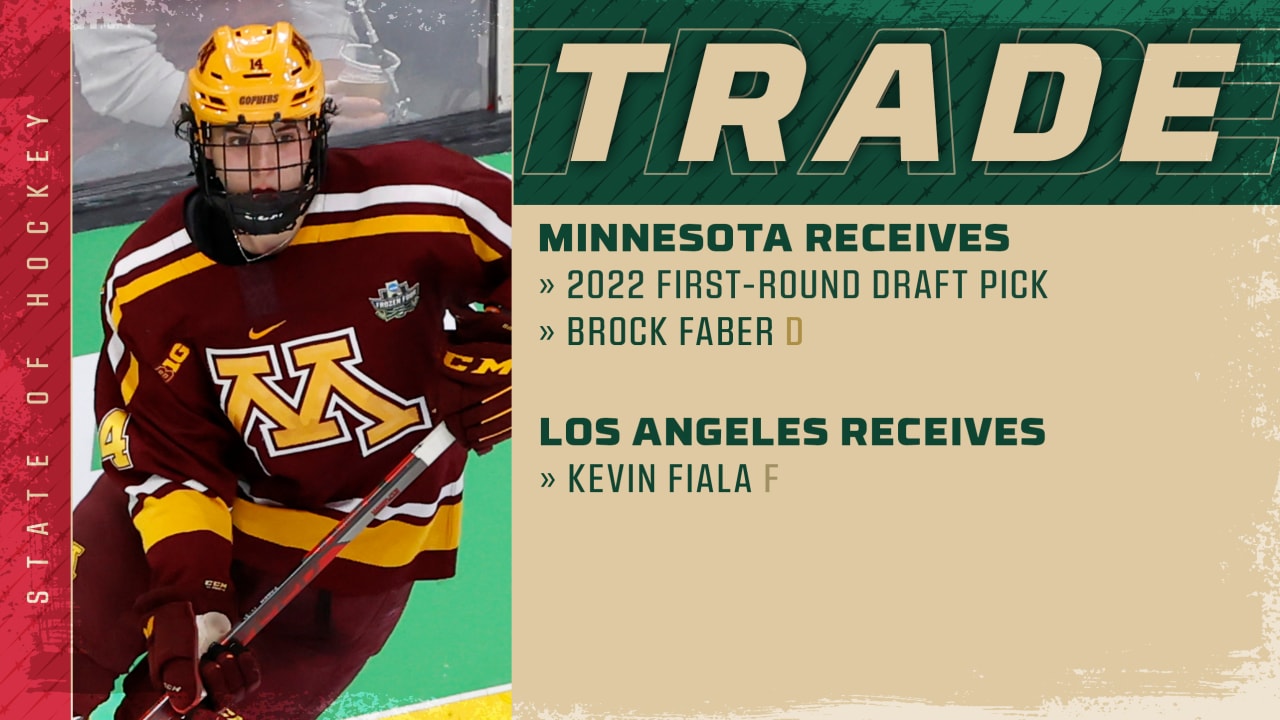 Wild Acquires Faber and First-Round Draft Pick From Los Angeles for ...