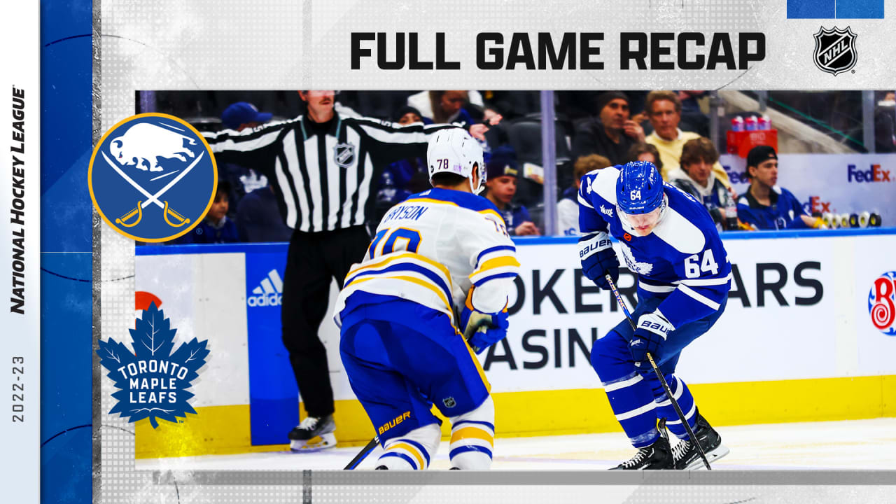 Recap: TOR 5, BUF 2 | Toronto Maple Leafs