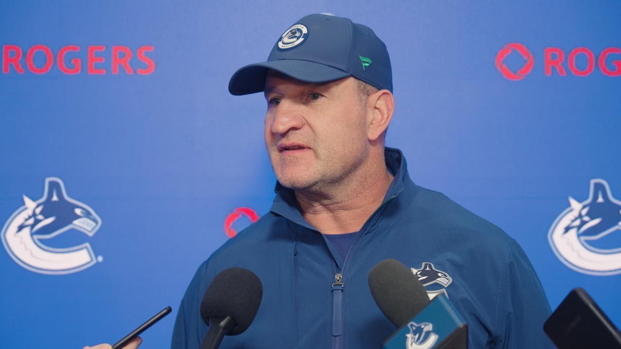 PRACTICE | Head Coach Adam Foote | Vancouver Canucks