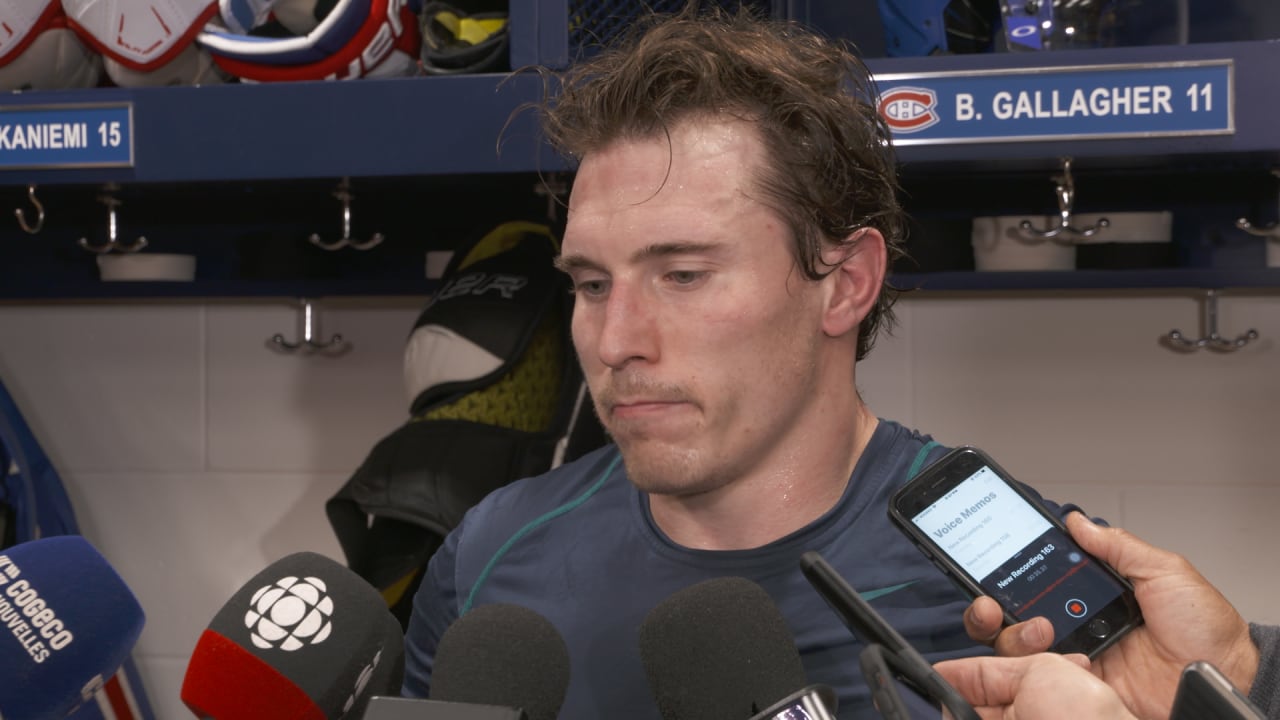 Après-match c. COL: Gallagher | Canadiens de Montréal