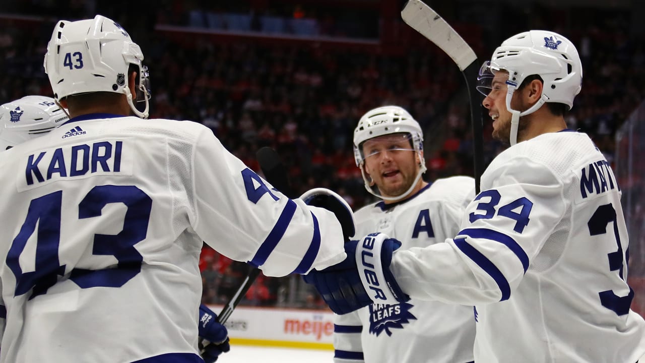 Matthews scores ninth goal in Maple Leafs win against Red Wings | NHL.com