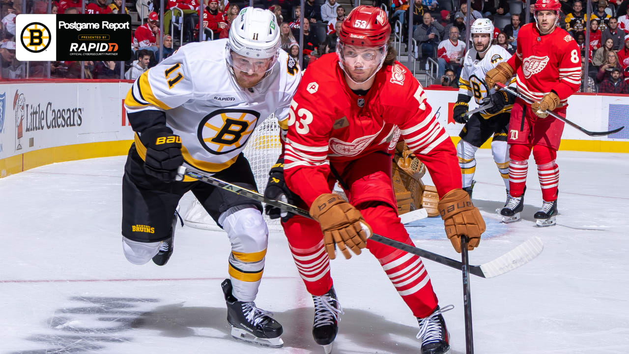 Bruins Fall to Red Wings in Second End of Home-and-Home | Boston Bruins