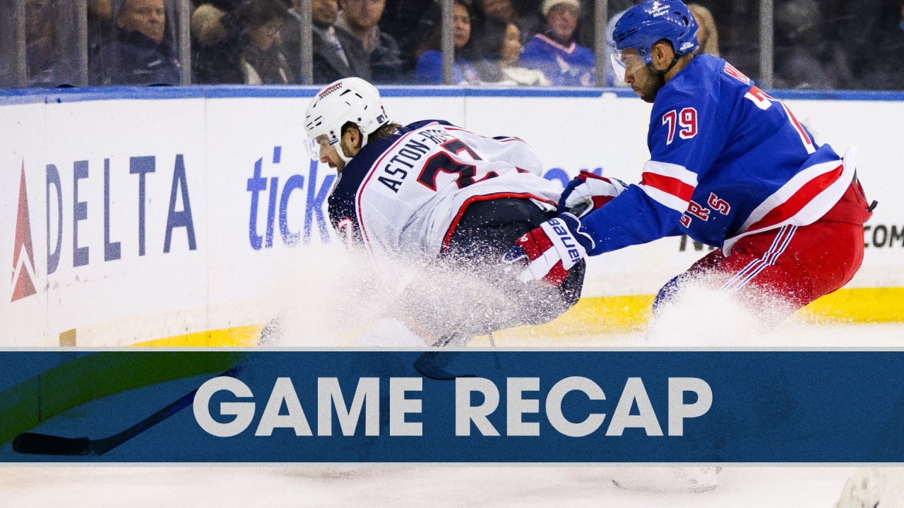Rangers top Blue Jackets in double shutout | Columbus Blue Jackets