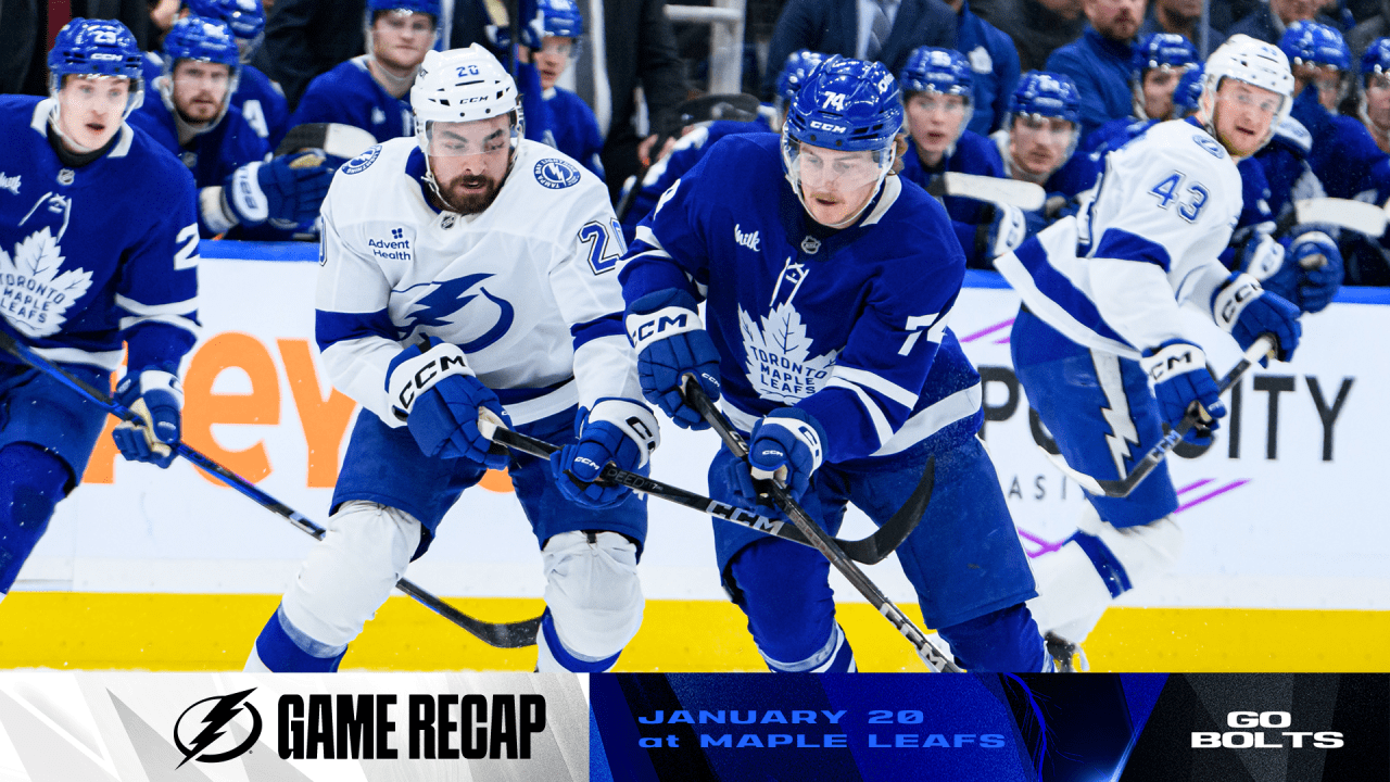 Recap: Maple Leafs 5, Lightning 3 | Tampa Bay Lightning