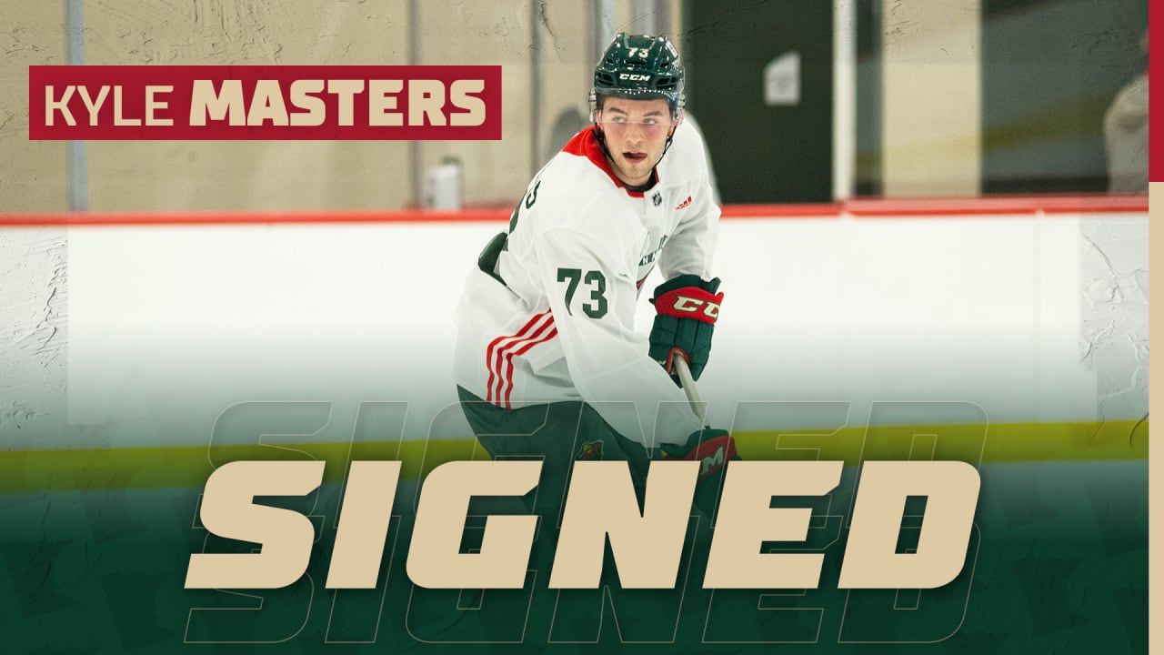 Minnesota Wild Signs Kyle Masters to a Three-Year, Entry-Level Contract ...