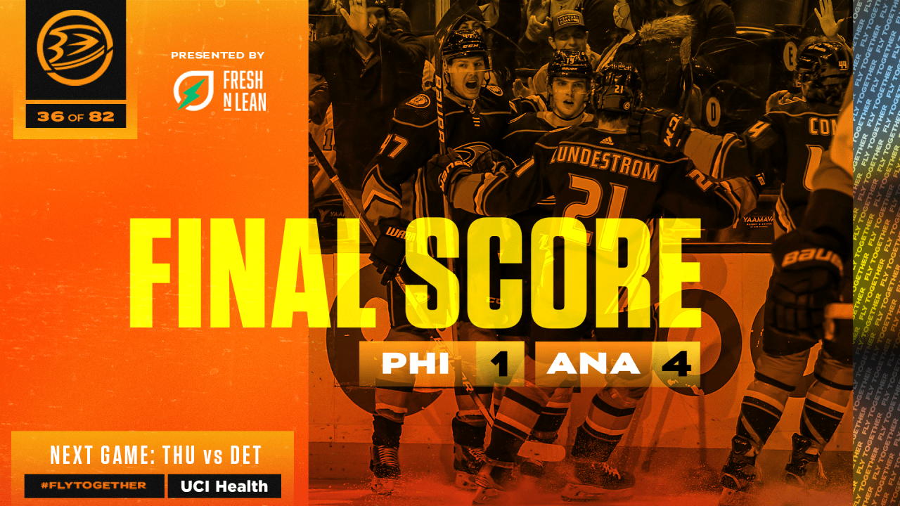 Recap: Terry's Hat Trick Lifts Ducks to 4-1 Win Over Flyers | Anaheim Ducks