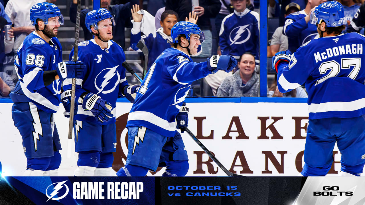 Recap: Lightning 4, Canucks 1 | Tampa Bay Lightning