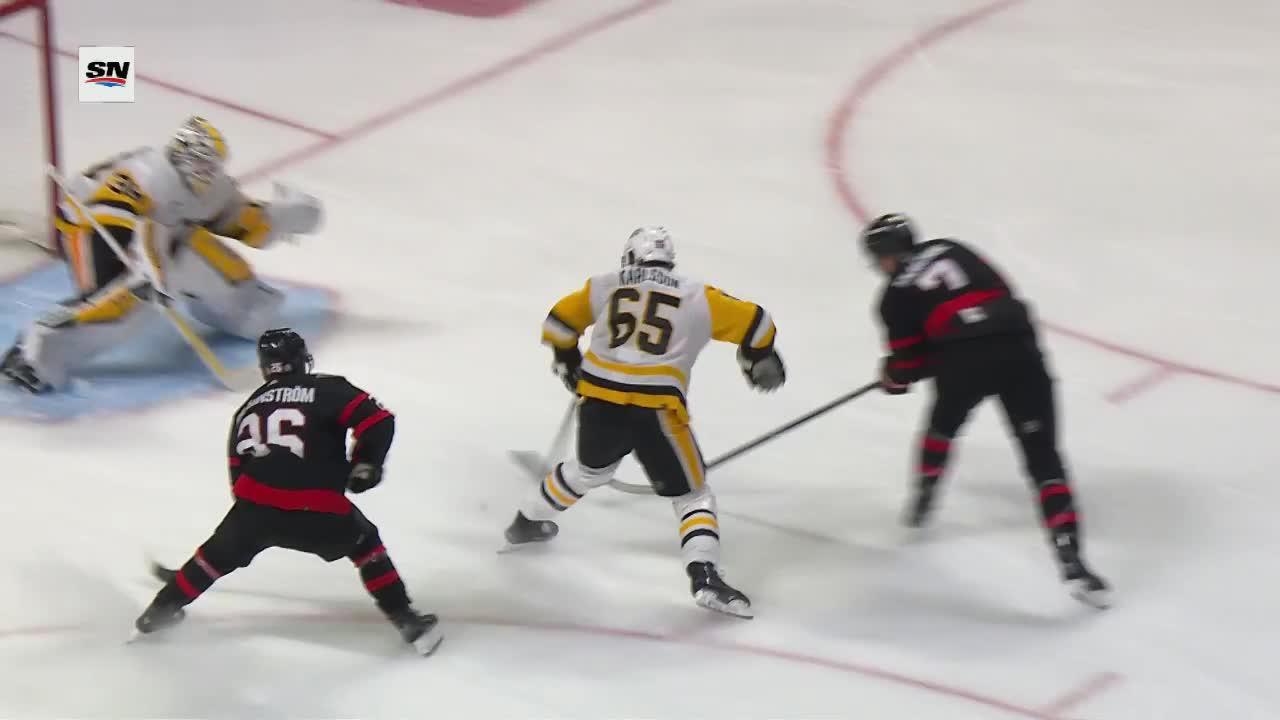 PIT@OTT: Brannstrom scores goal against Alex Nedeljkovic | Ottawa Senators
